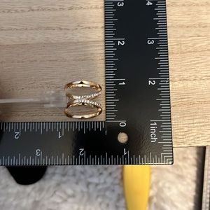 IAM | Accessories | New Iam Fashion Ring Double Crossover Size M 75 ...